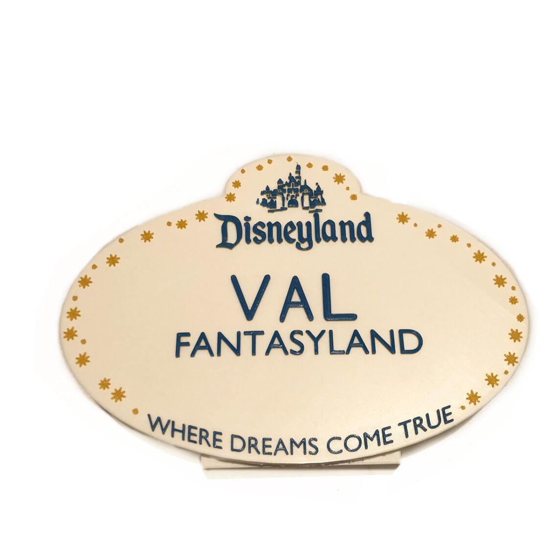 Custom Large 3D Printed Disney Cast Member Name Tag Decoration | Etsy