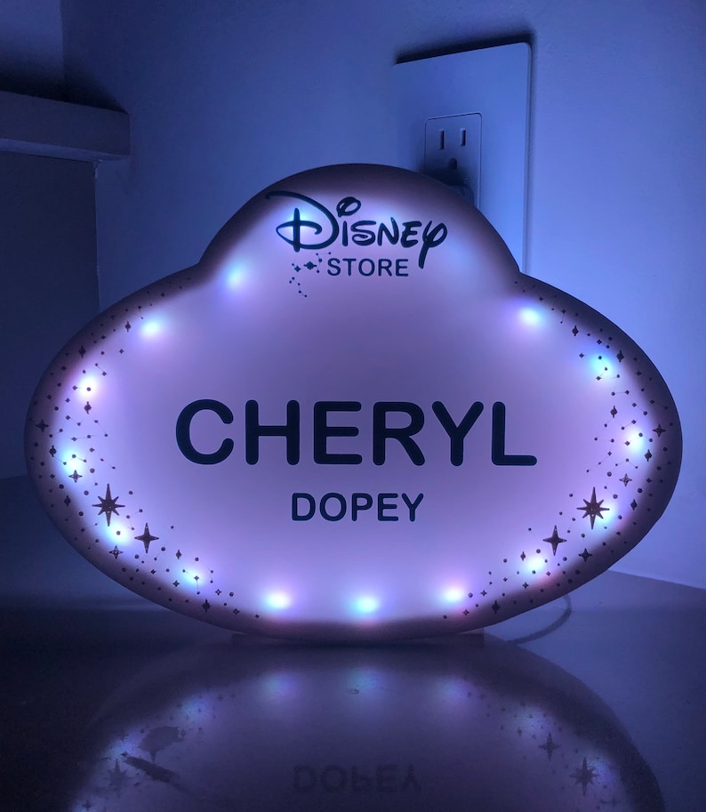 Custom Large 3D Printed Disney Cast Member Name Tag Decoration - Etsy