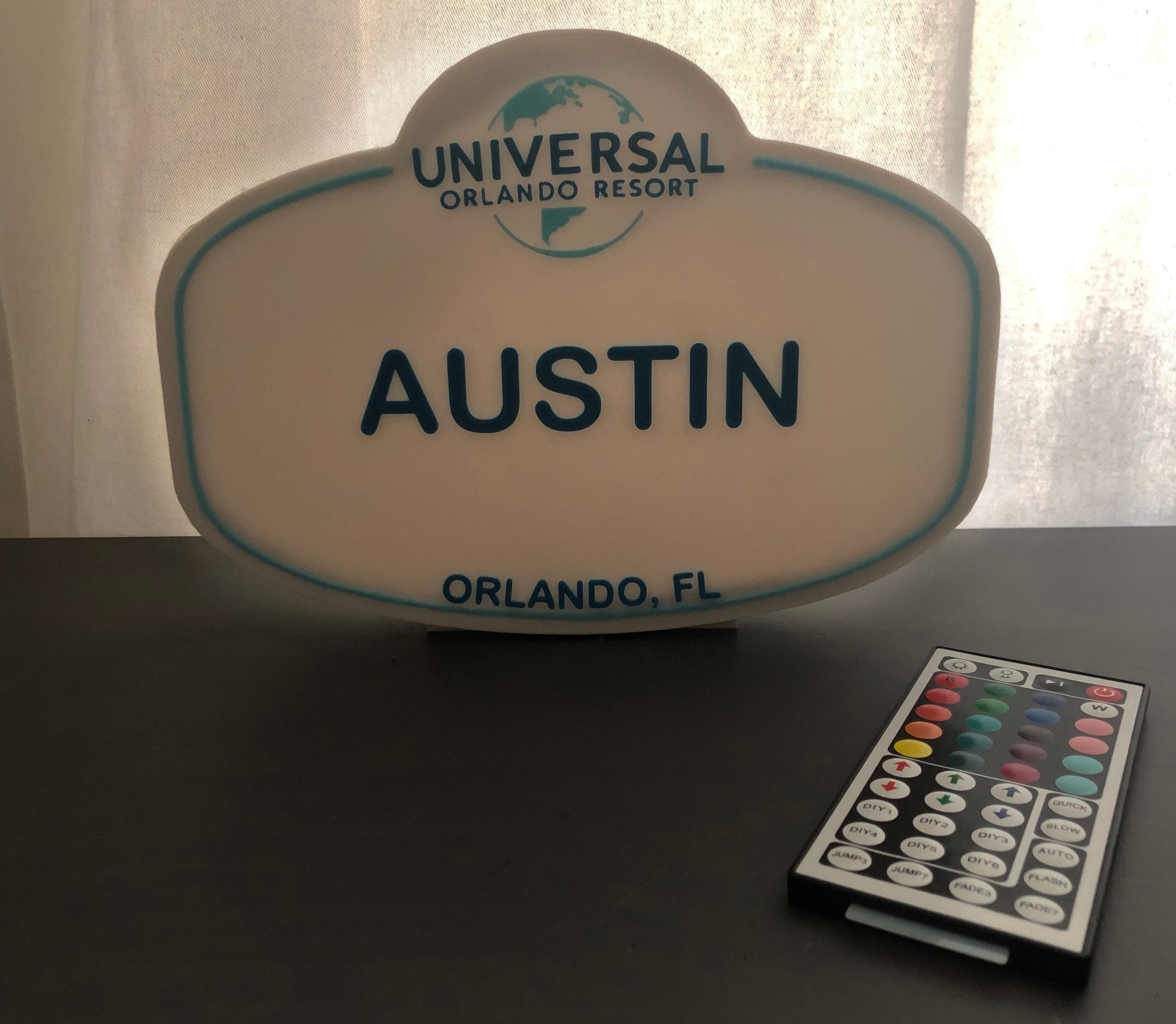 Custom Large 3D Printed Disney Cast Member Name Tag Decoration - Etsy ...