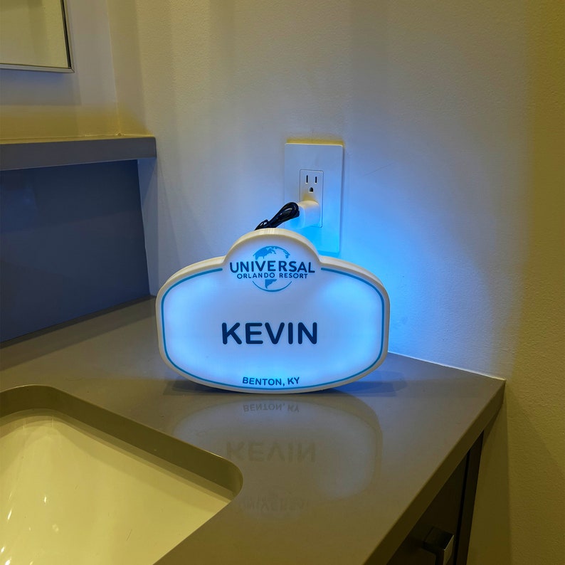 Custom Large 3D Printed Team Member Name Tag Decoration - Etsy