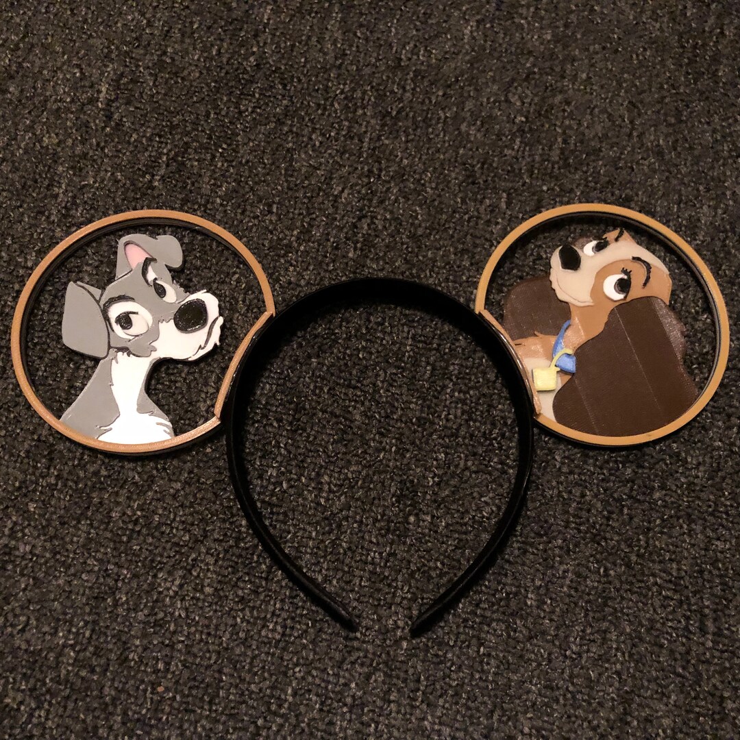 Lady and the Tramp 3D Printed Mouse Ears - Etsy