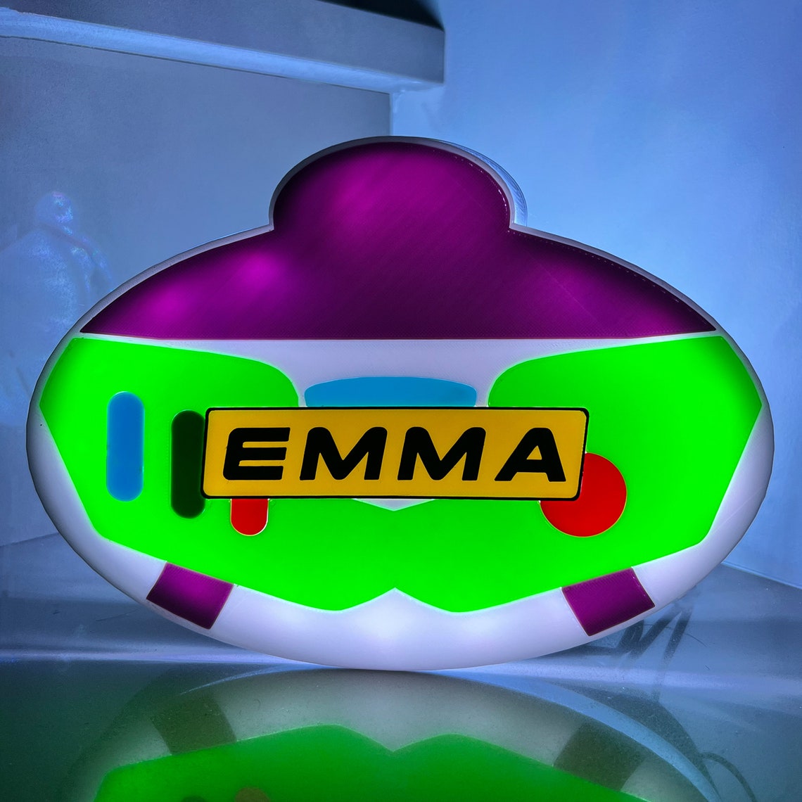 Custom Large 3D Printed Cast Member Character Name Tag - Etsy