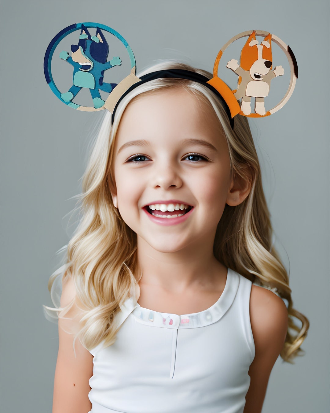 Bluey Inspired 3D Printed Mouse Ears Bingo Mickey Ears - Etsy