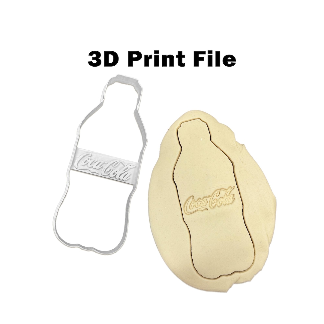 Coke Bottle Cookie Cutter 3D Print File - Etsy