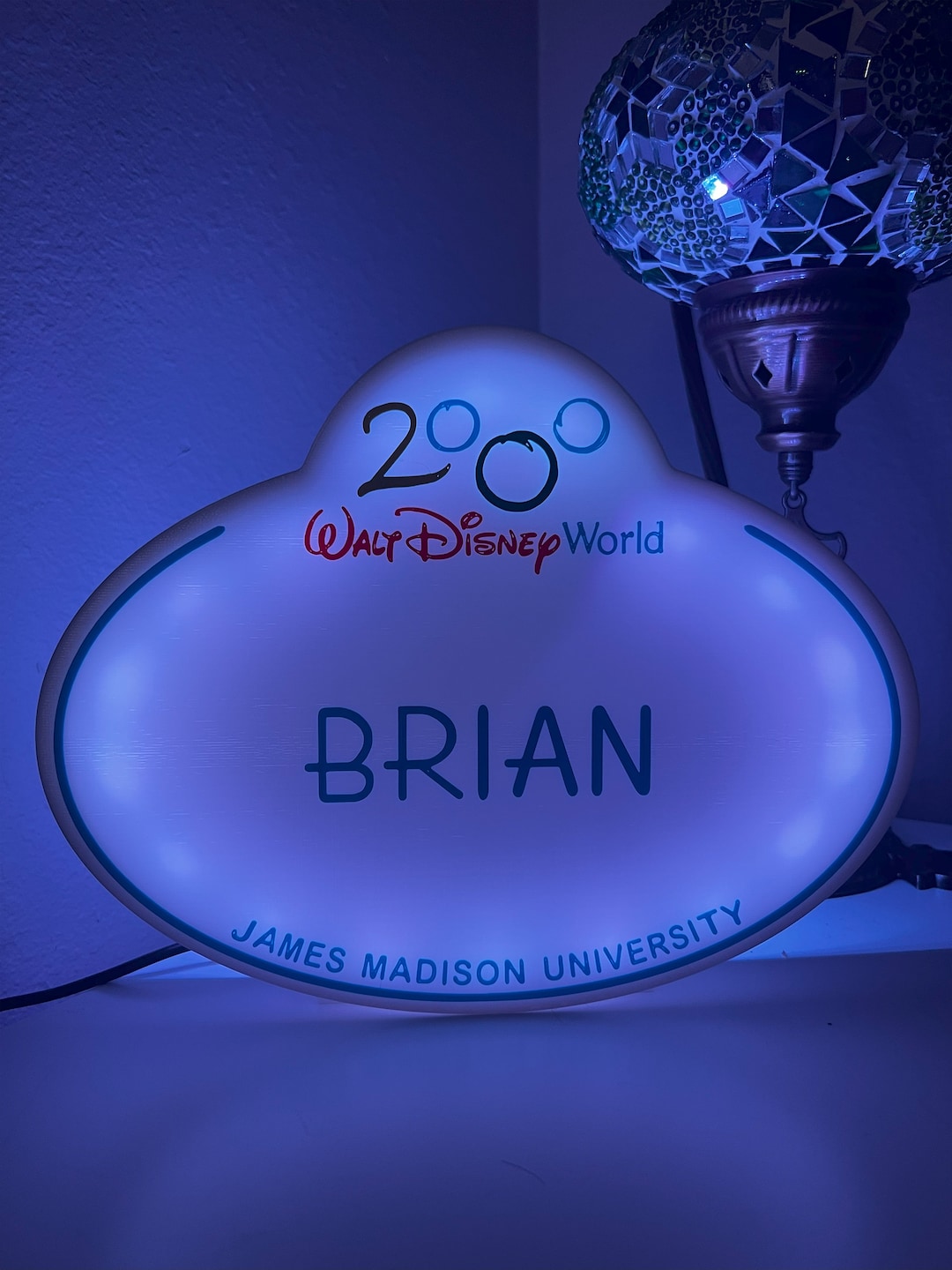 Custom Large 3D Printed Disney Cast Member Name Tag | WDW Millennium ...