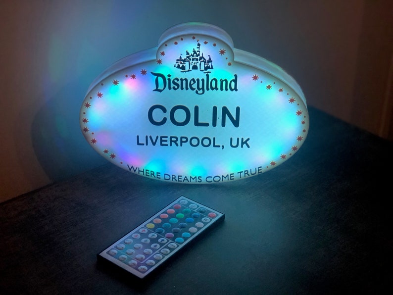 Custom Large 3D Printed Disney Cast Member Name Tag Decoration - Etsy