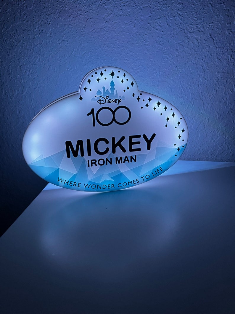 Custom Large 3D Printed Disney Cast Member Name Tag 100th - Etsy