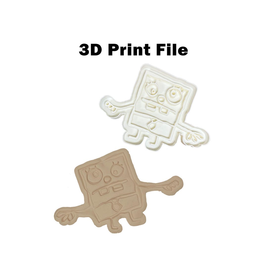 Doodlebob Cookie Cutter 3D Print File - Etsy