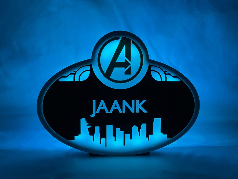 Custom Large 3D Printed Cast Member Name Tag Avengers - Etsy