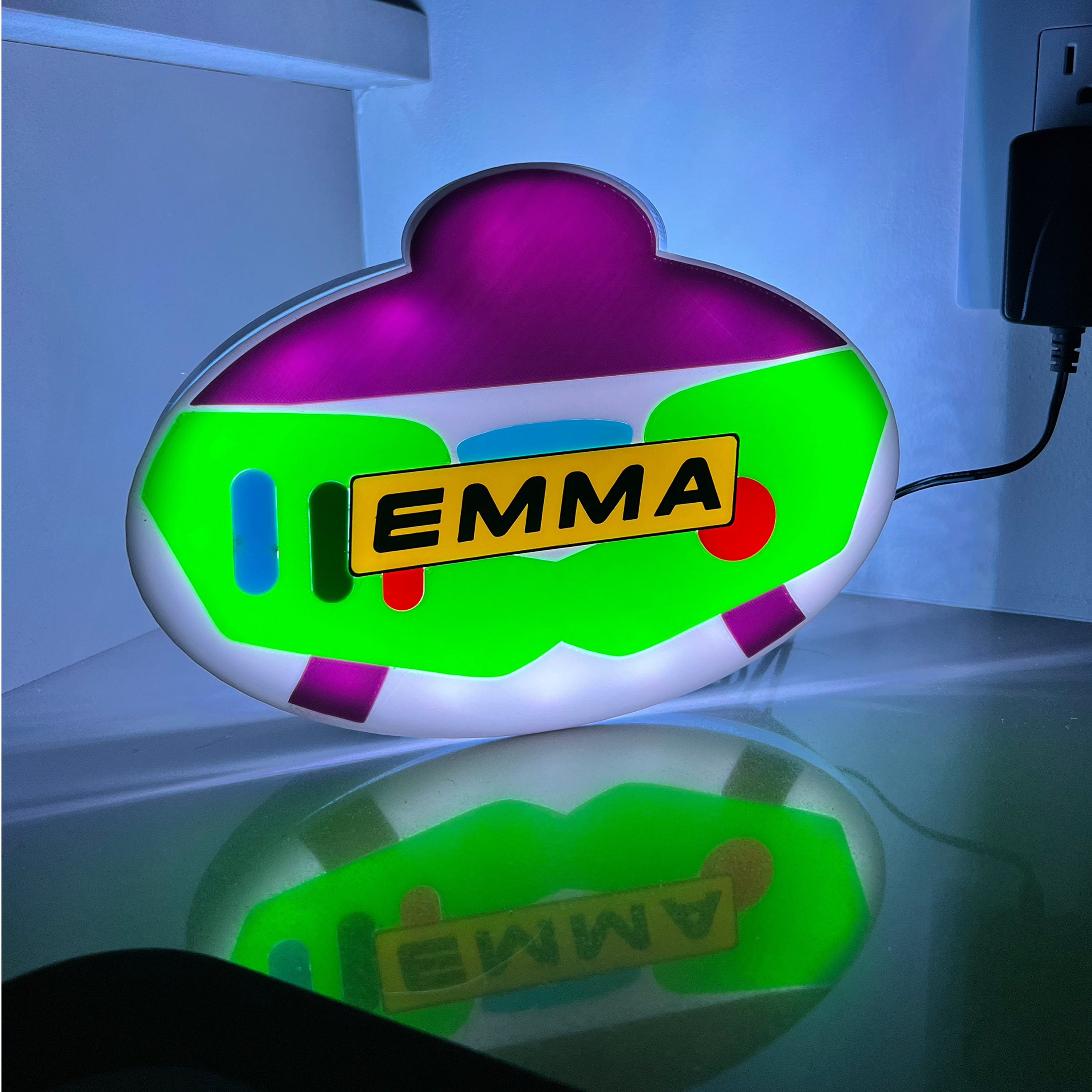 Custom Large 3D Printed Cast Member Character Name Tag | Etsy