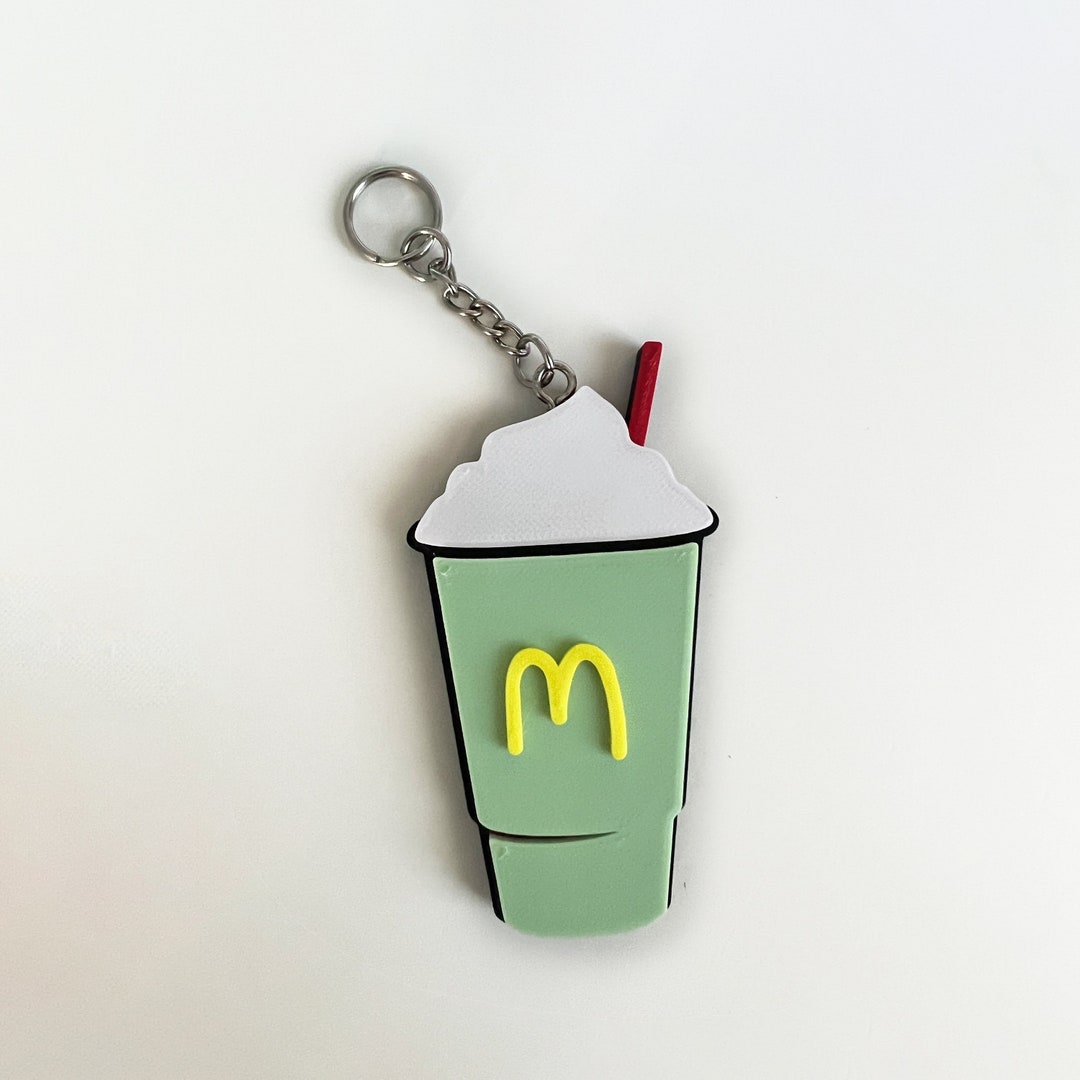3D Printed Keychain | Mcdonald's Shamrock Shake - Etsy