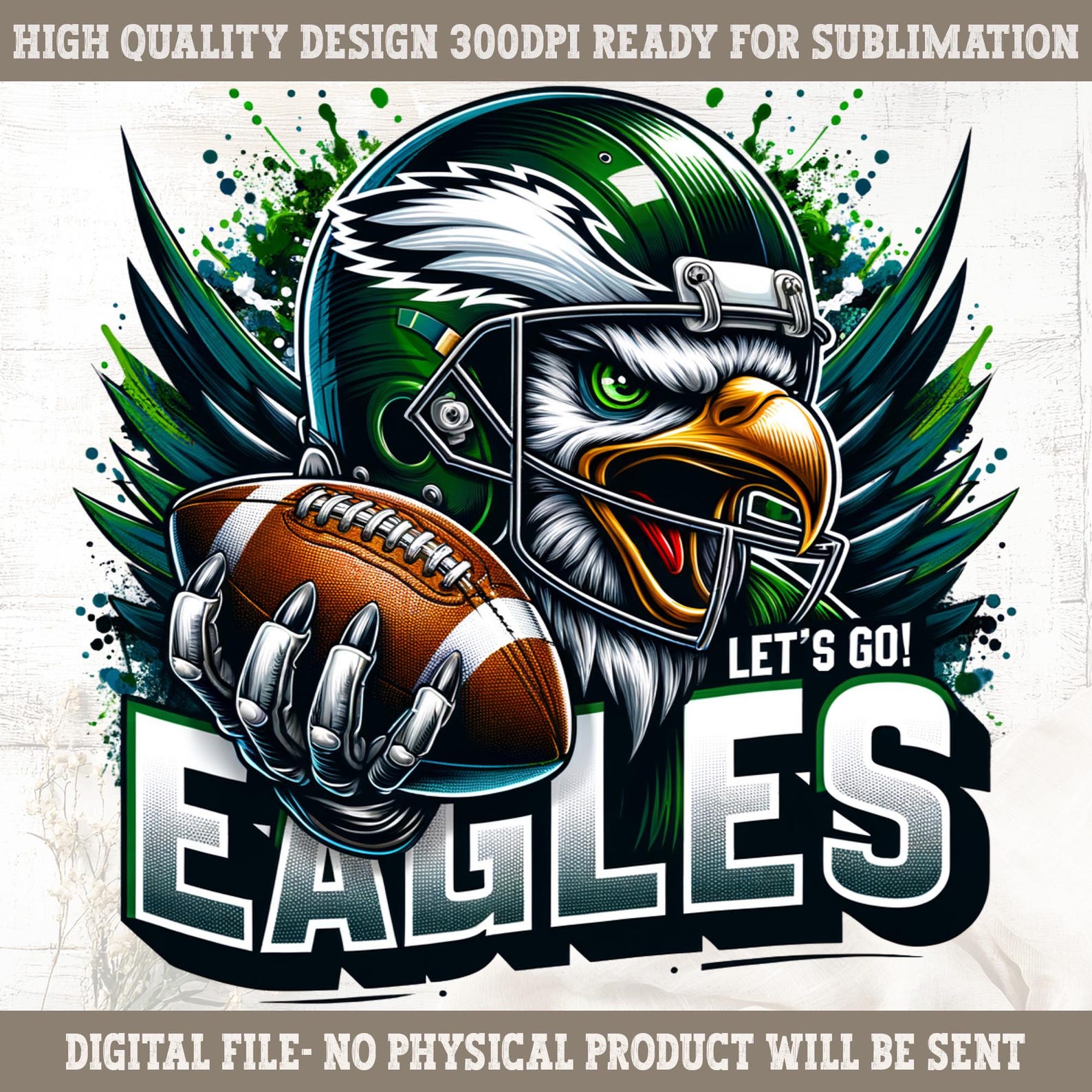 Let's Go Eagles Png Designs Philadelphia Eagles Football Digital ...