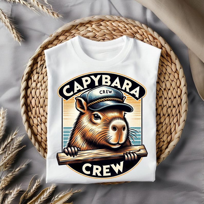 Capybara Crew PNG: Funny Meme Sublimation Design (digital Download) - Etsy Australia
