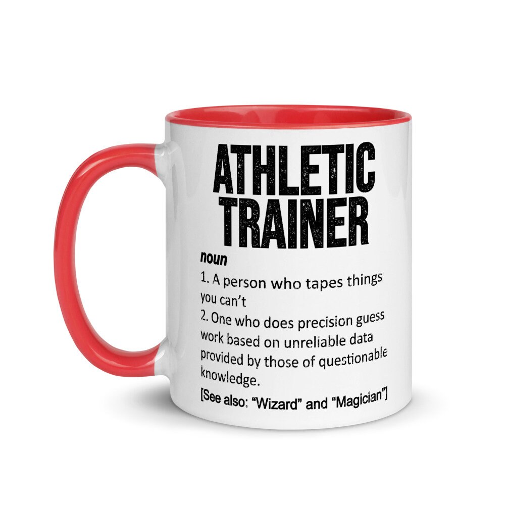 Athletic Trainer 11oz Mug With Color Inside Athlete Coach Athlete ...
