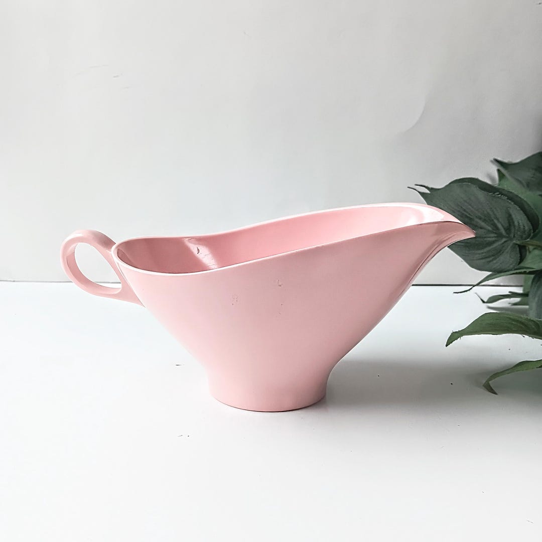 Vintage Pink Boonton Ware Gravy Boat: Mid Century Melmac Kitchen - Etsy