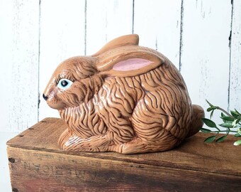 Ceramic Easter Bunny Figurine - Etsy