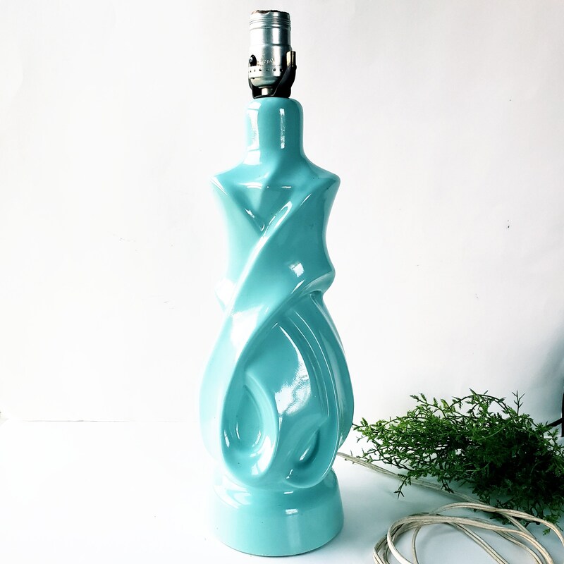 Turquoise Table Lamp - Etsy
