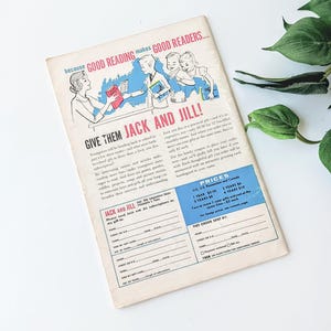 Vintage 1960 Jack and Jill Activity Book/ A Curtis Magazine for Kids ...