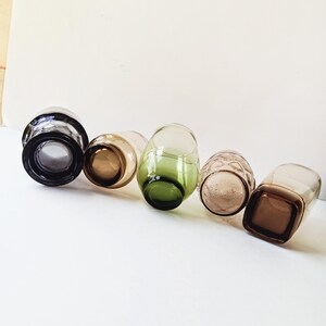 5 Mismatched Neutral Cups Drinking Glasses/1970s/thanksgiving Autumn ...