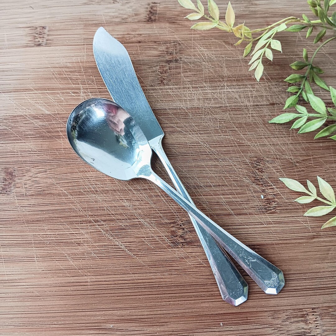Antique Wm A Rogers La France by International Silver Co Master Butter ...