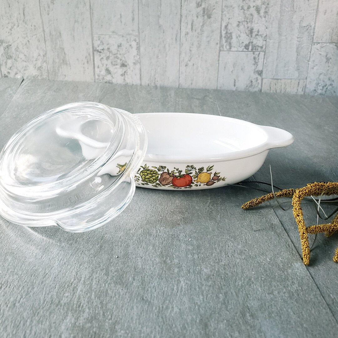 Vintage Corning Ware Personal Casserole Dish With Lid/ Spice of Life ...