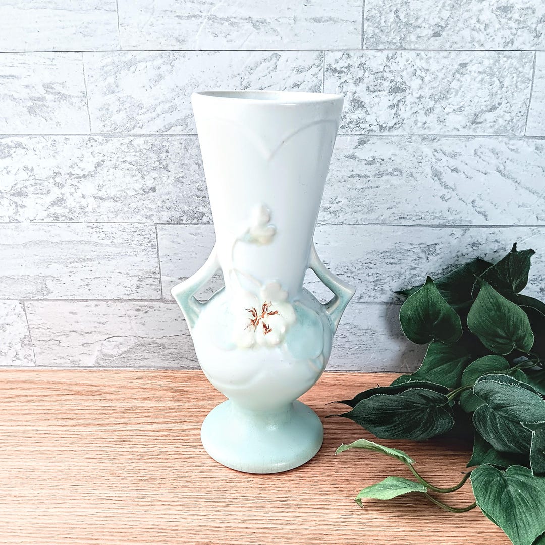 Vintage Weller Panella Pottery Urn Vase With Embossed Floral Pansy ...