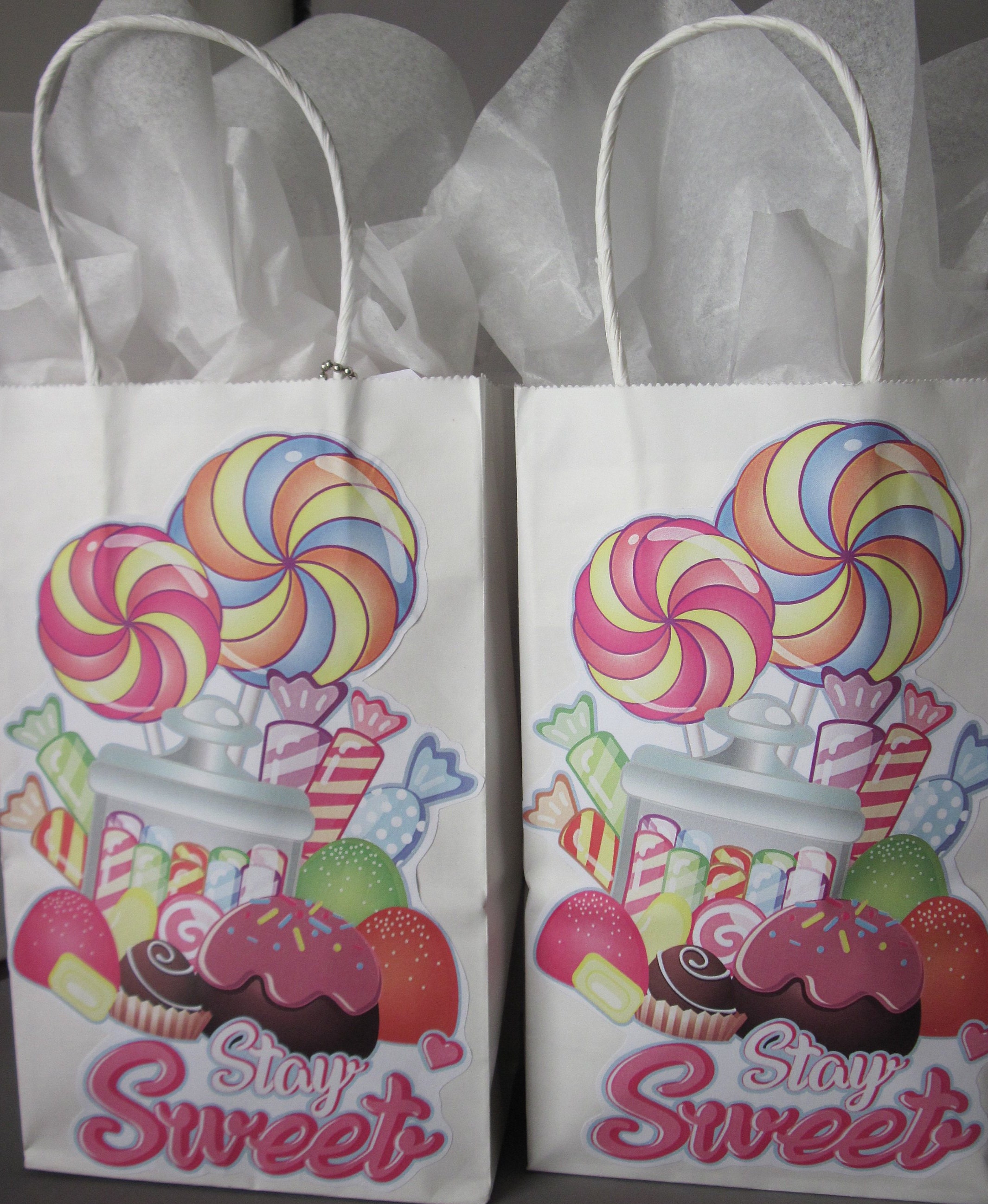 Candy Sweets Treats Favor Bags/ Sweet Shop Printables Décor/ - Etsy