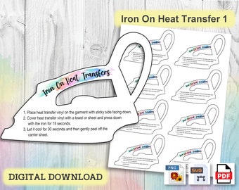 Printable Iron on Transfers | Etsy