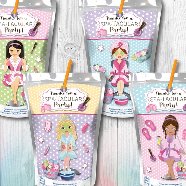 Spa Party Printables - Etsy