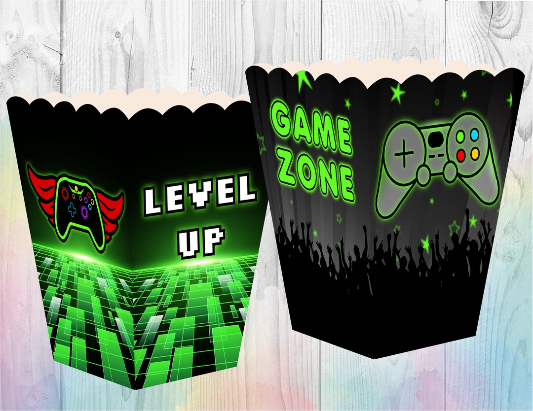 Video Game Popcorn Box Gamer Candy Box Birthday Party - Etsy Australia