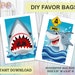 Mermaid and Shark Favor Bags, Pool Party, Under the Sea Party ...
