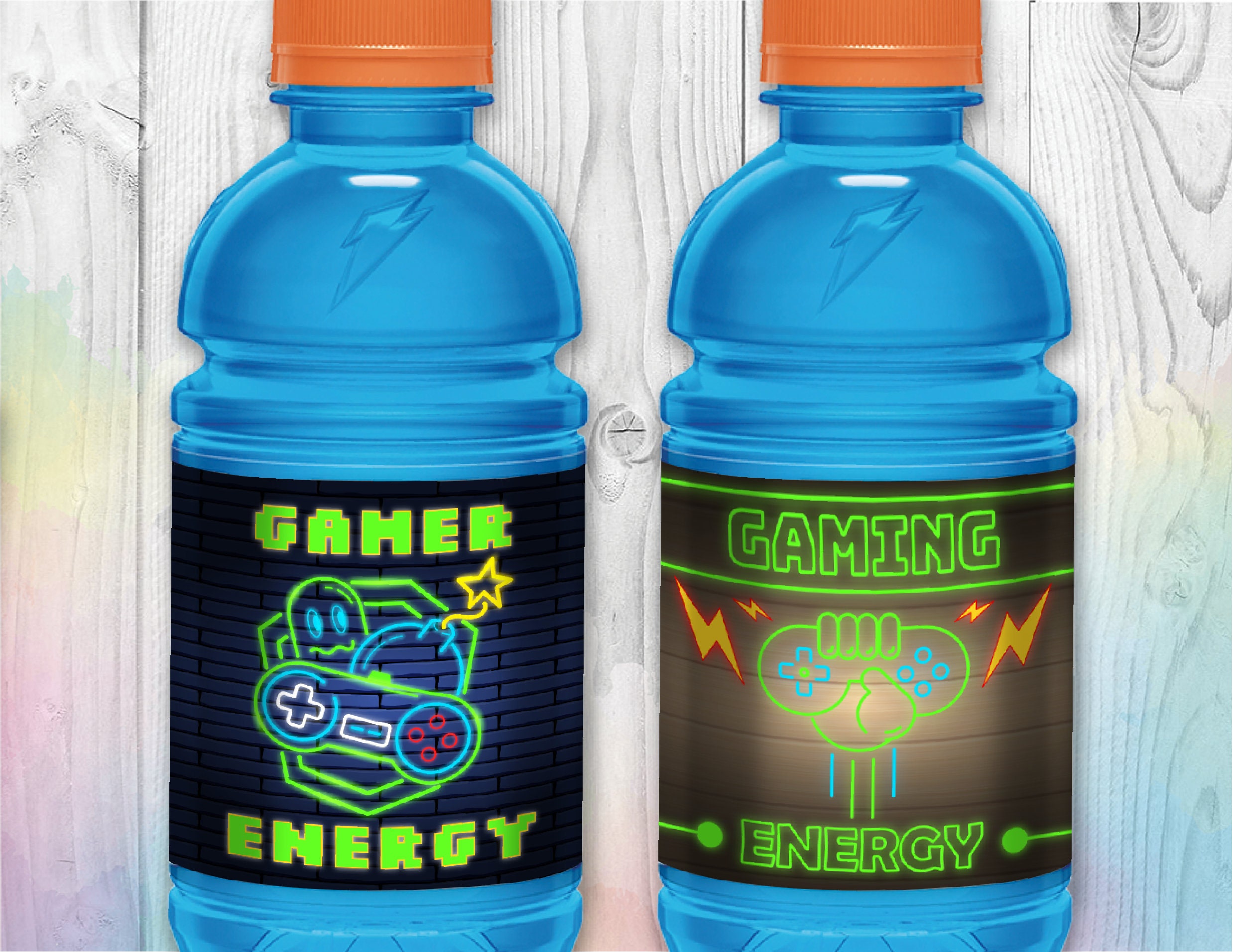 Video Gamer Energy 12 oz 355 ml Gatorade Label Wrapper Gamer | Etsy