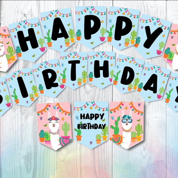 Llama Banner - Etsy