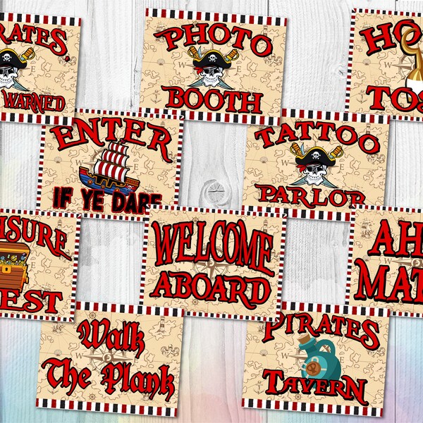 Pirate Photo Booth - Etsy