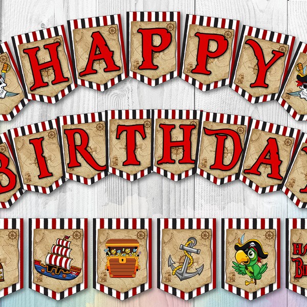 Pirate Banner - Etsy