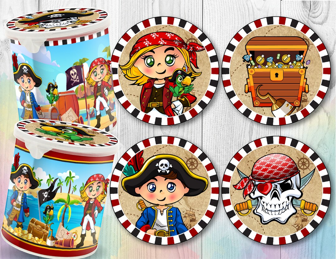 Pirate 37g Pringles Toppers Pirate Birthday Party Printable - Etsy