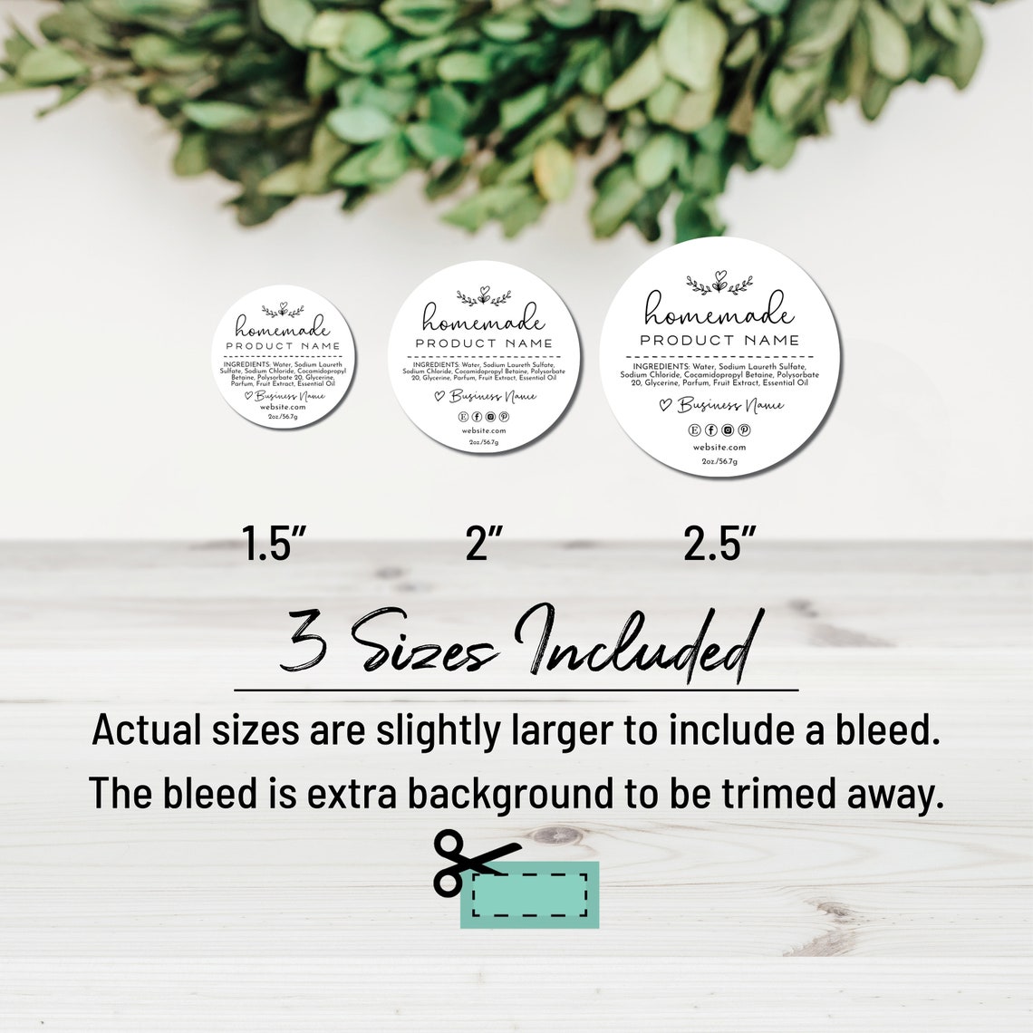 Product Label Template Custom Product Packaging Sticker. - Etsy