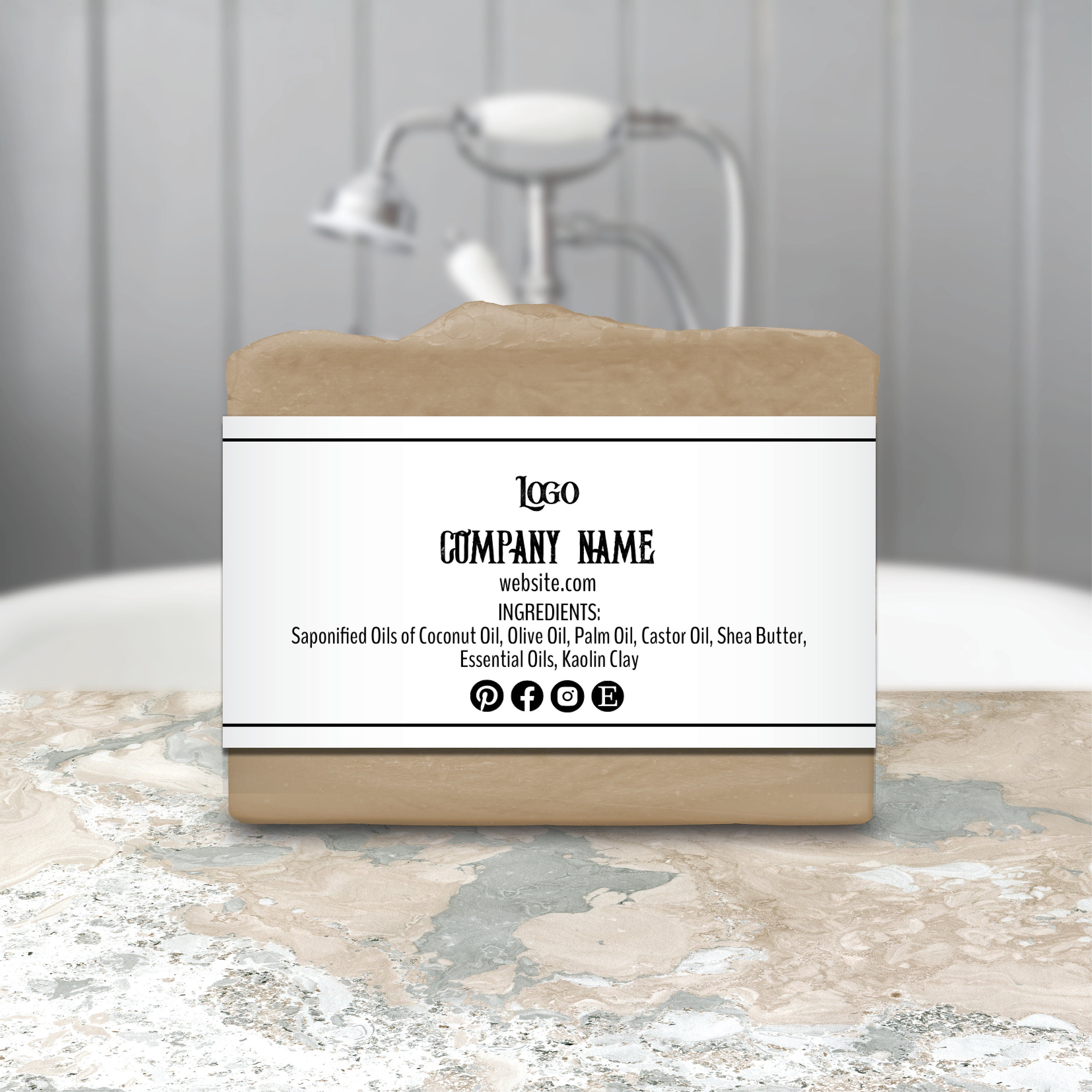 Soap Label Template Soap Bar Packaging Printable Wrap Around - Etsy