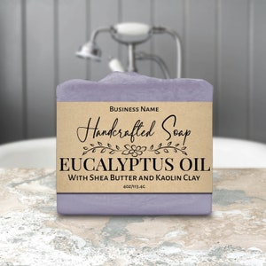 Soap Labels With Floral Vine. Editable Soap Template. Printable Custom ...