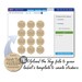 Editable Circle Product Label Template. Floral Vine Sticker. - Etsy