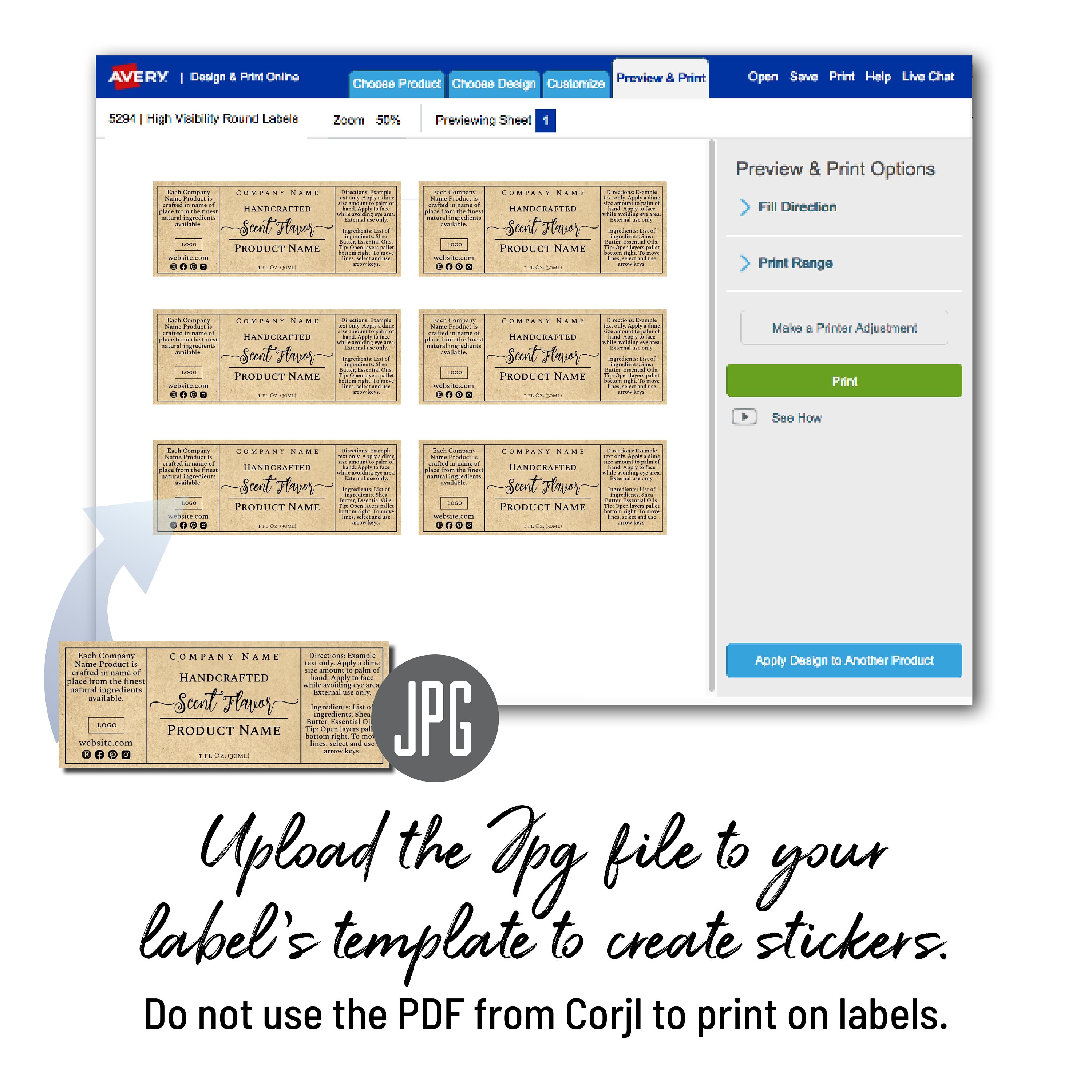 Editable Bottle Label Template Simply Natural. Dropper Spray | Etsy