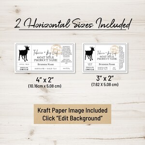 Product Label Template, Custom Goat Milk Label, Edit Online, Download ...