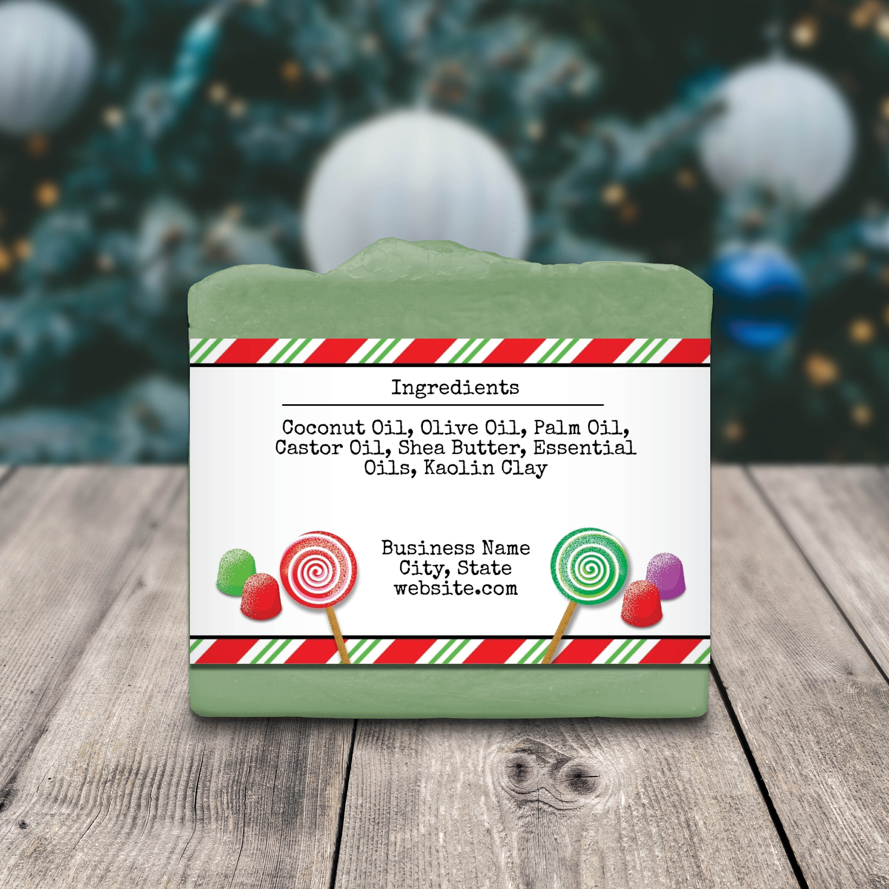 Christmas Soap Label. Holiday Sweets Editable Template. - Etsy