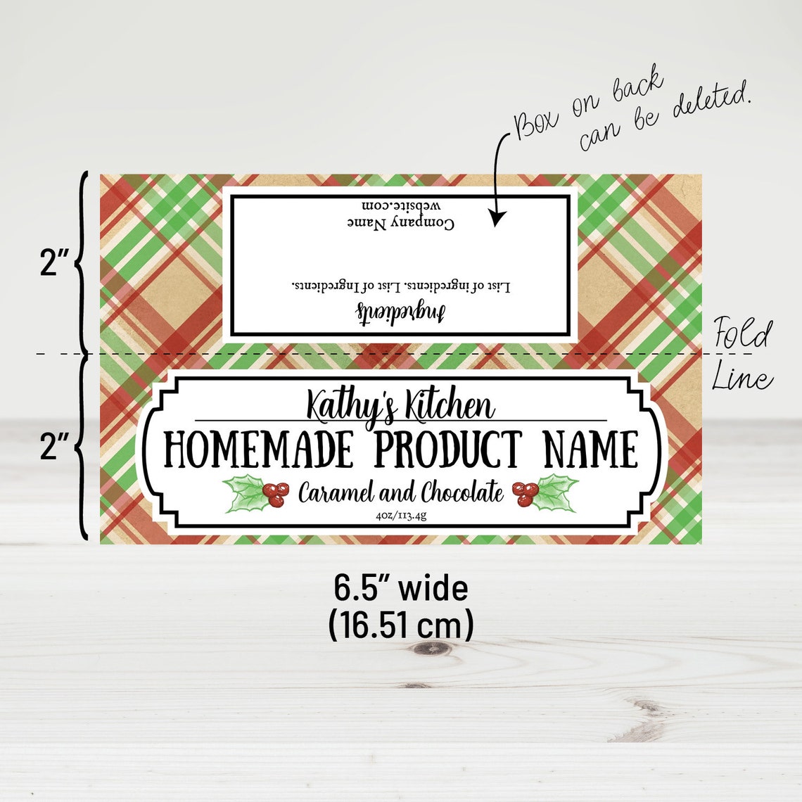 Editable Christmas Treat Bag Topper. Gift Label for Zipper - Etsy