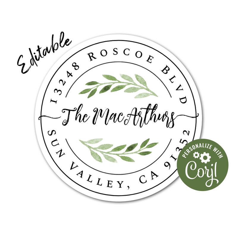 Printable Round Labels - Etsy