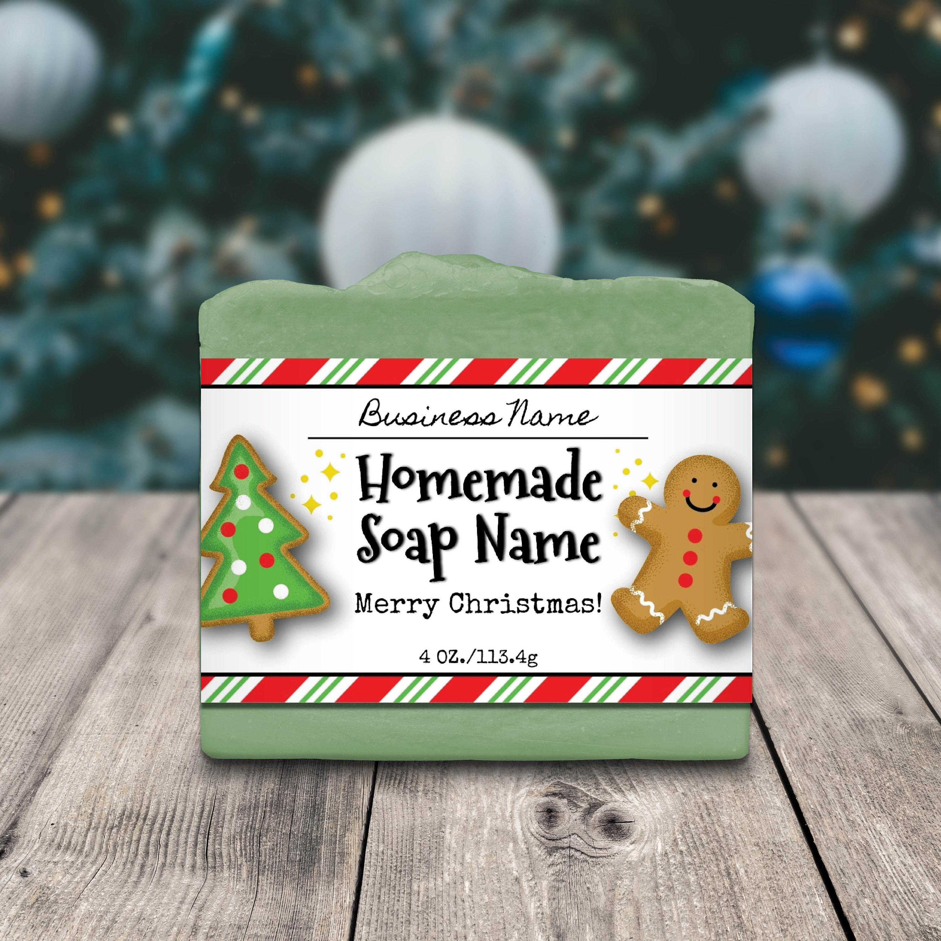 Christmas Soap Label. Holiday Sweets Editable Template. - Etsy