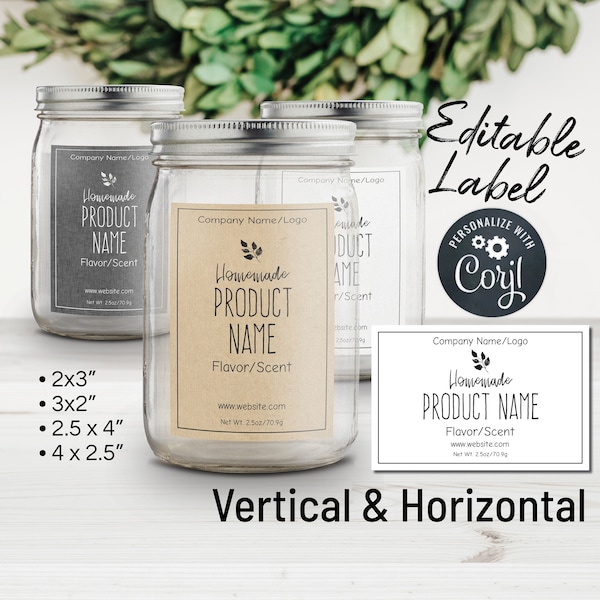 Mason Jar Labels - Etsy