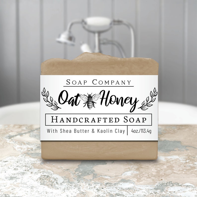 Soap Label Template Clean & Simple Honey Bee Design. Soap - Etsy