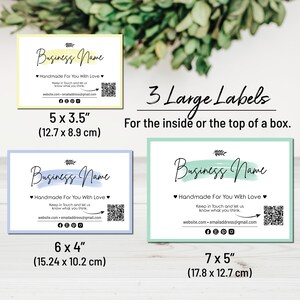 Editable Box Seal Sticker Label Template Set. Custom Labels for Boxes ...