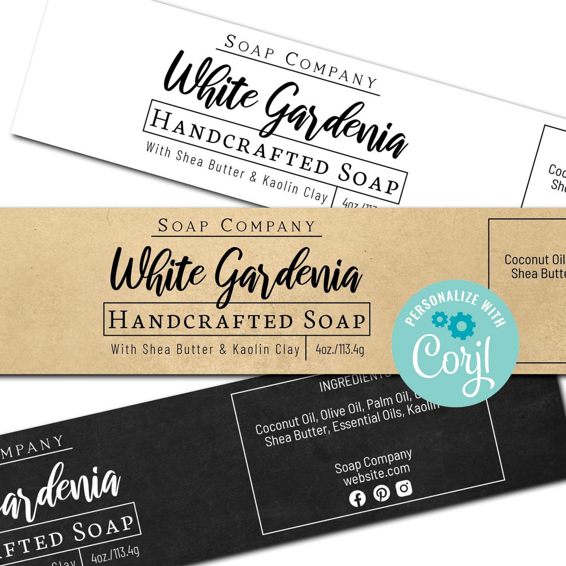 Soap Labels Clean and Simple Design. Editable Label - Etsy